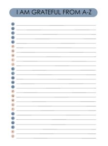 A to Z Gratitude List: 250+ Things to Be Thankful For
