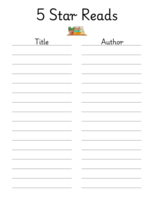 2026 Printable Reading Journal