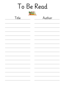 2026 Printable Reading Journal
